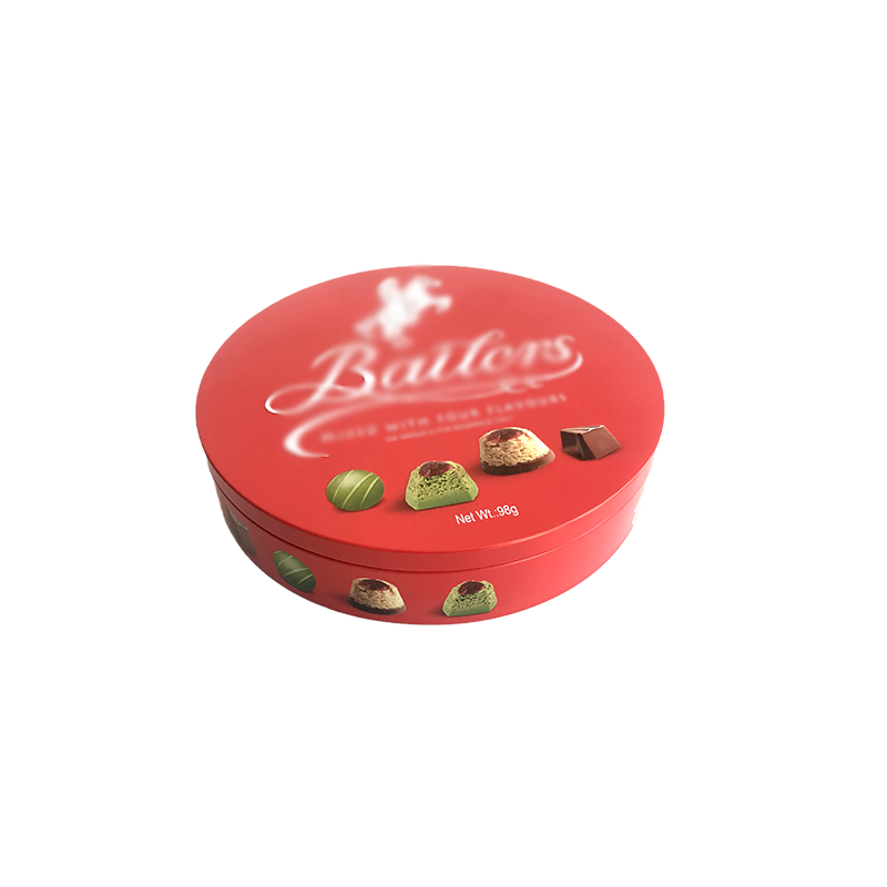 China Candy Tin Tinplate Tins Metal Storage Boxes Empty Round Cookie ...